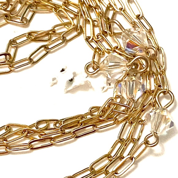 Emily Ray | Jewelry | Emily Ray 4k Long Gold Crystal Necklace | Poshmark